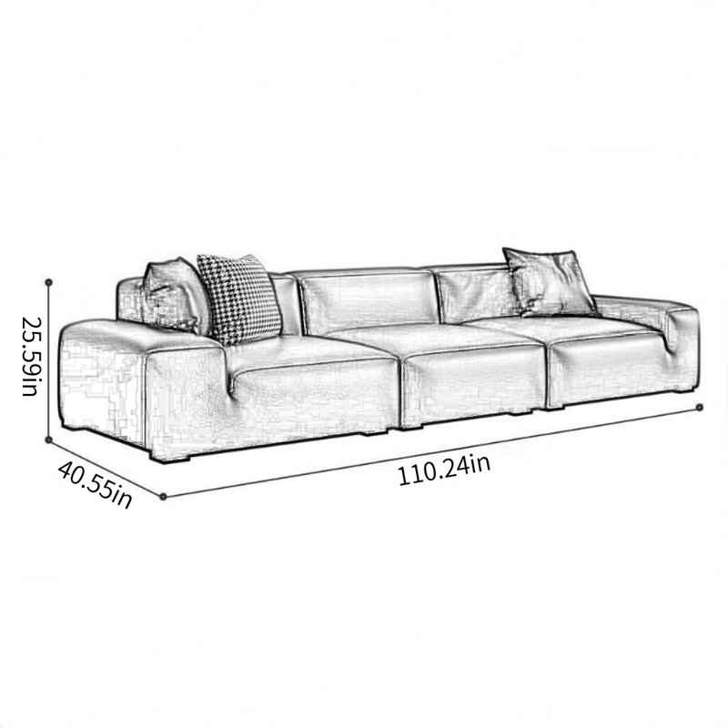 Walkoly Italian Simple Black Sofa | Wayfair