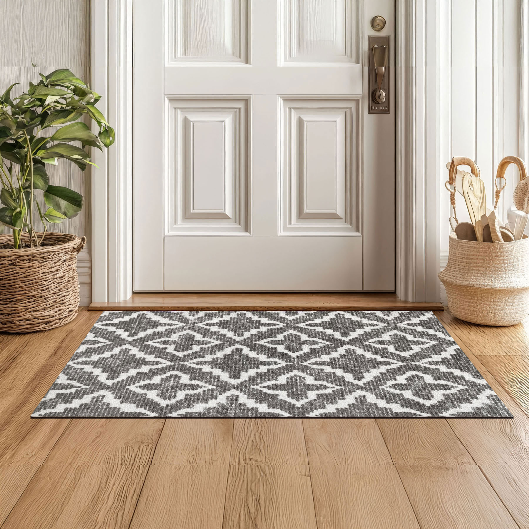 Dakota Fields wash+dry Maltese Grey Washable Rug, 2x3 - Wayfair Canada