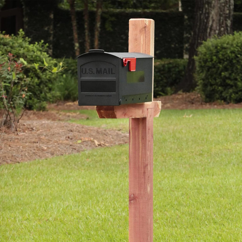 JASODI Plastic Post Mount Mailbox, Compatibility Code E, Medium ...