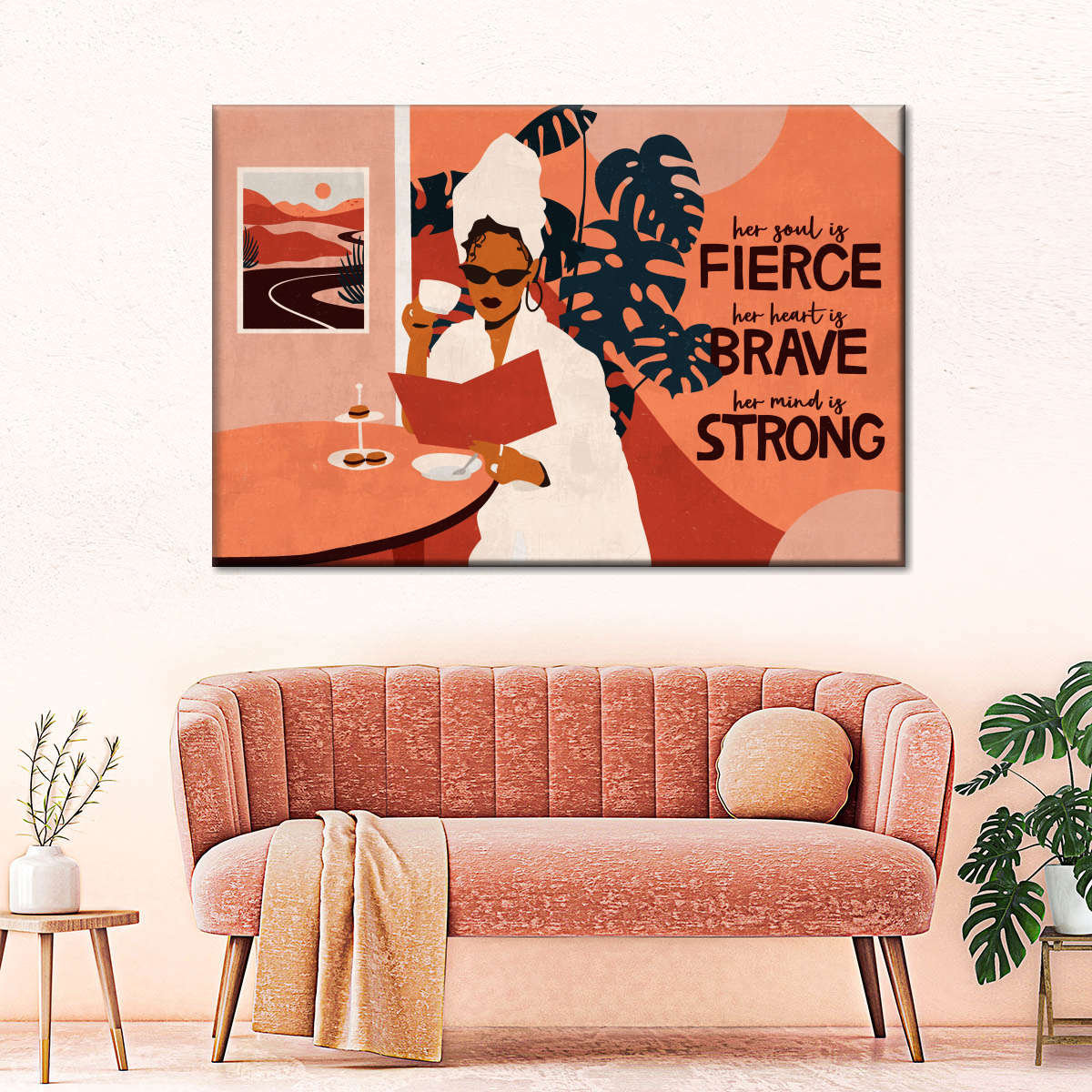 Trinx Fierce Brave Strong Woman Canvas Print - Wayfair Canada
