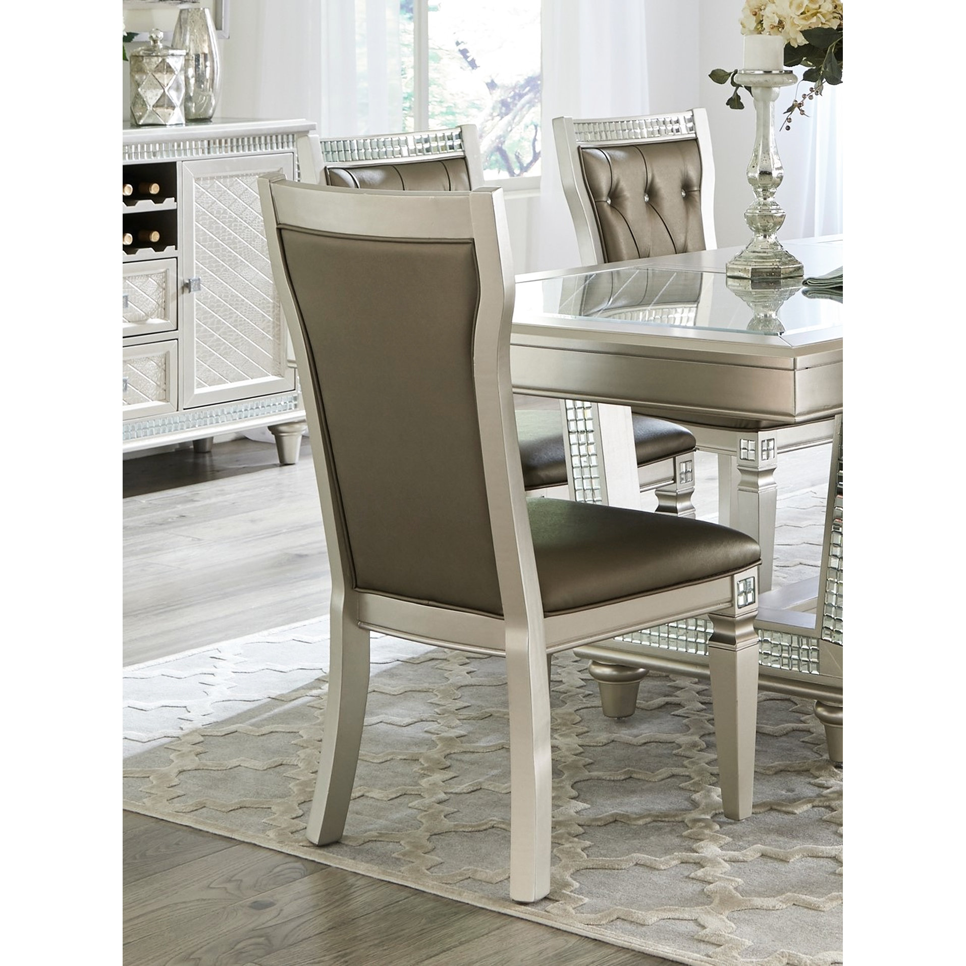 Rosdorf Park Glamorous Dining For Room: Table With Glass Top Insert And ...