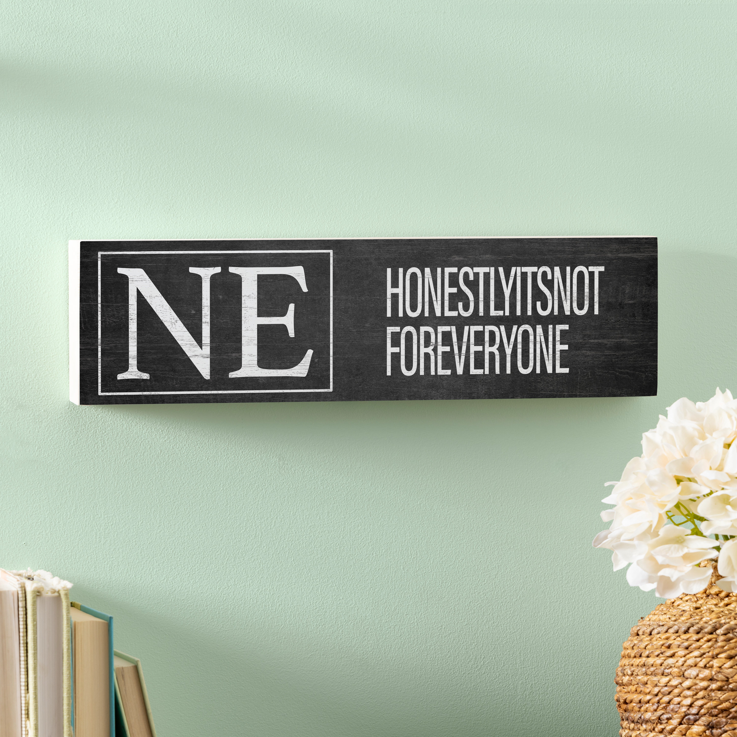 Gracie Oaks State Wooden Mantle Sign Nebraska 18x5" | Wayfair