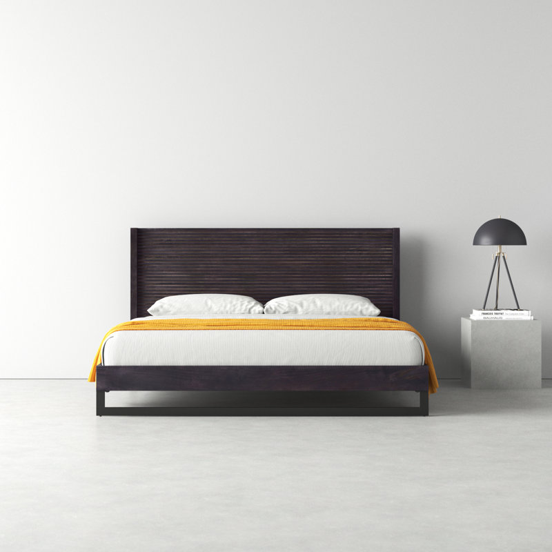 AllModern Terrance King Solid Wood Low Profile Platform Bed & Reviews ...