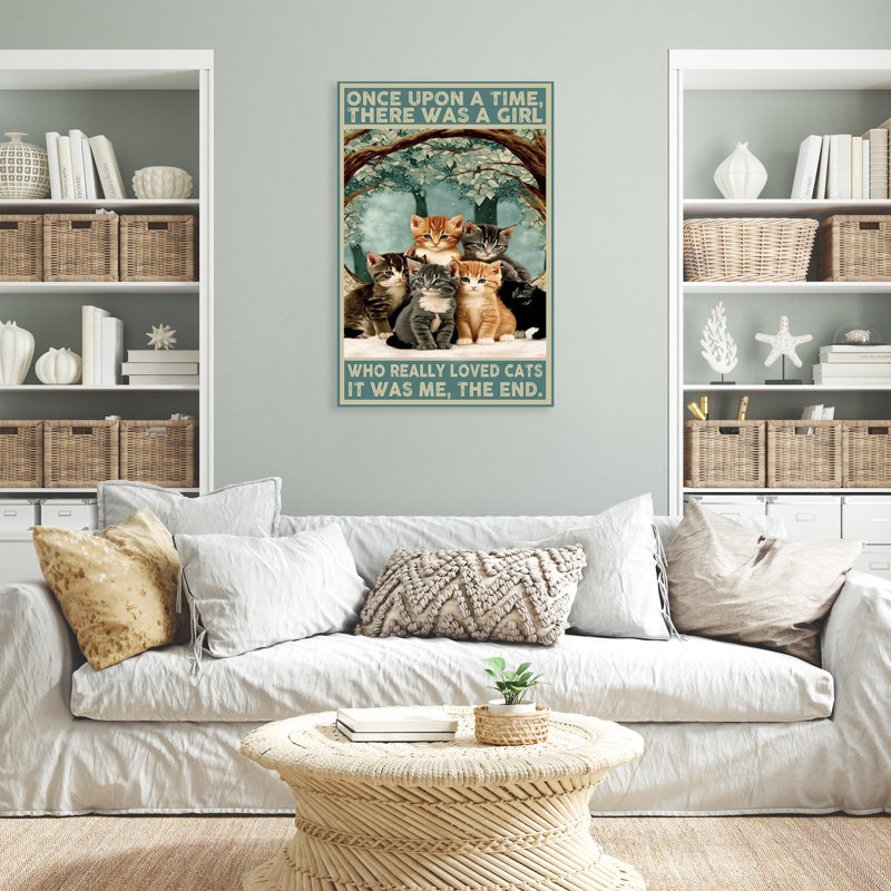 Trinx Lyndonville There Was A Girl Who Really Loved Cats On Canvas ...