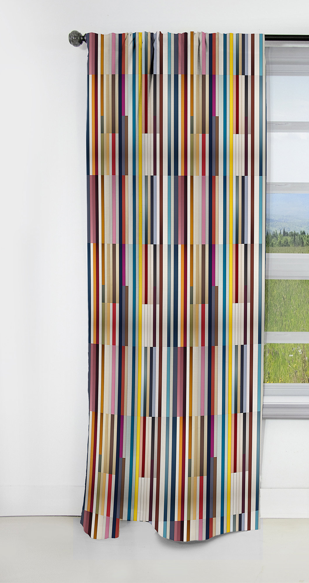 Design Art Multicolor Elegant Striped Pattern - Stripped Curtain ...