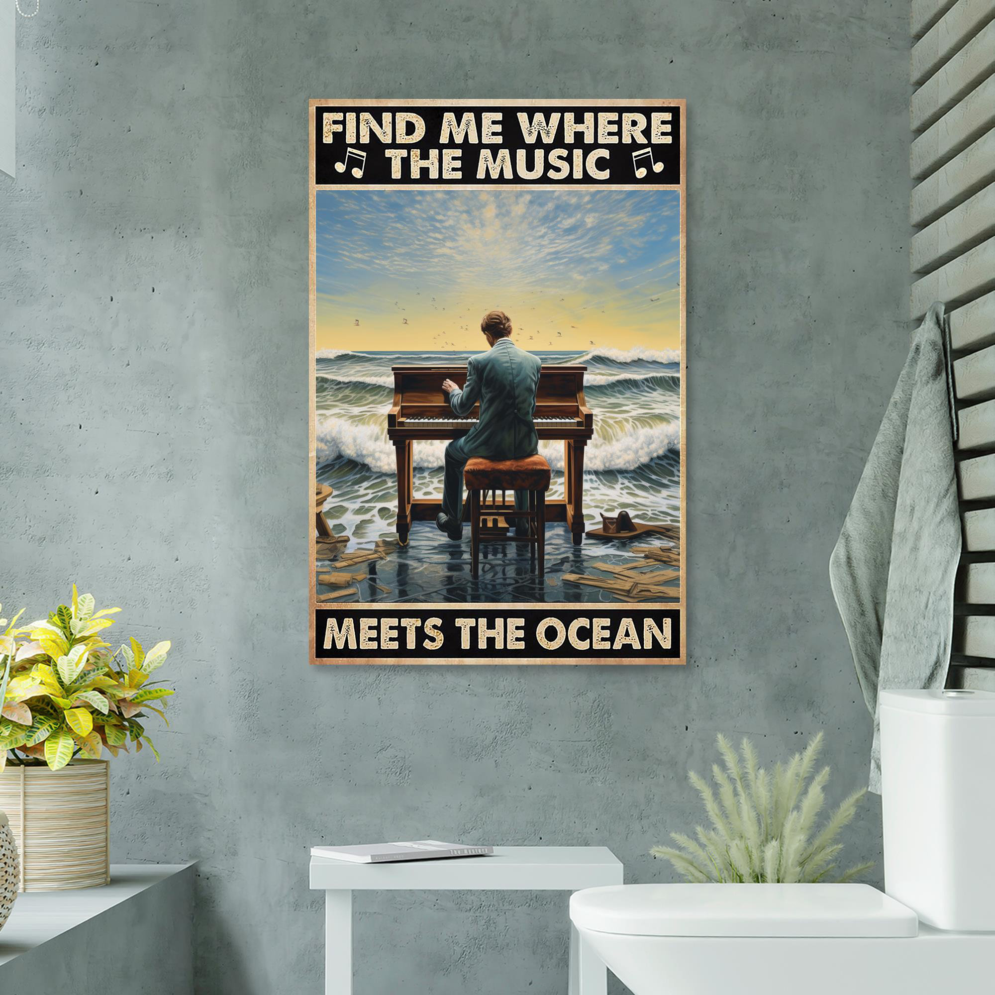 Trinx Find Me Where the Music Meets the Ocean 2 - Wrapped Canvas ...