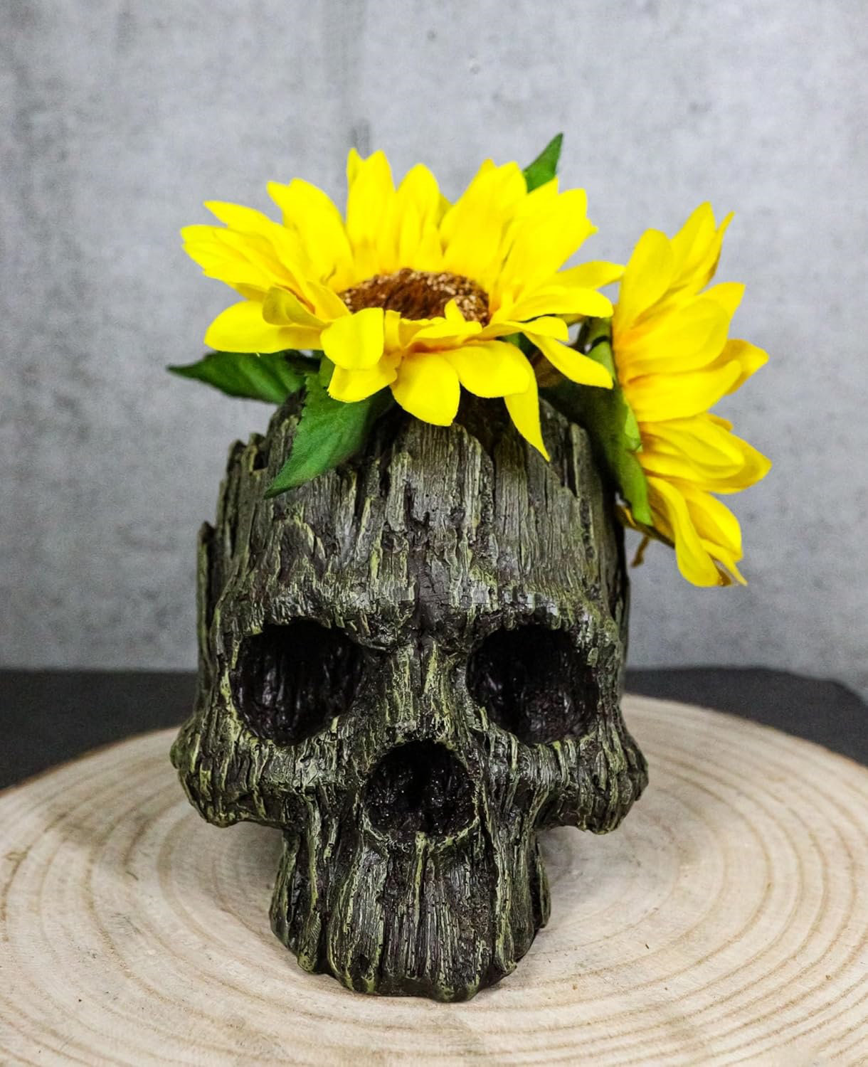 Dakota Fields Mythical Greenman Tree Ent Skull Resin Bowl Garden ...