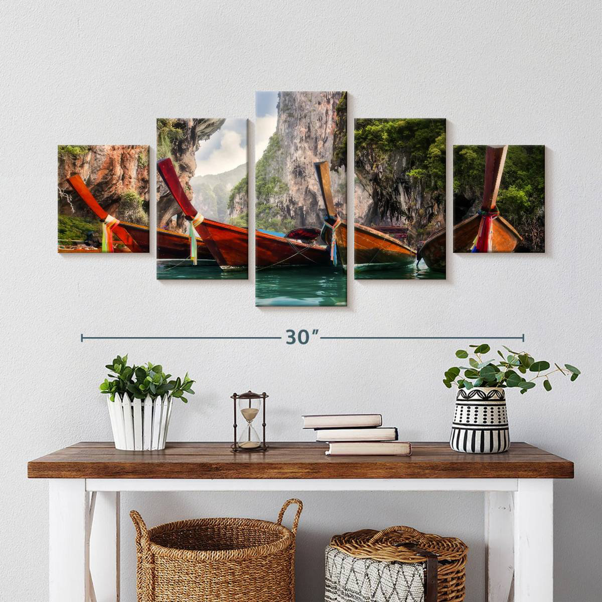 Ebern Designs Railay Beach Boats | Wayfair