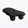 Wrought Studio™ Cloud Shaped Coffee Table with 3 Ball Legs for Living ...
