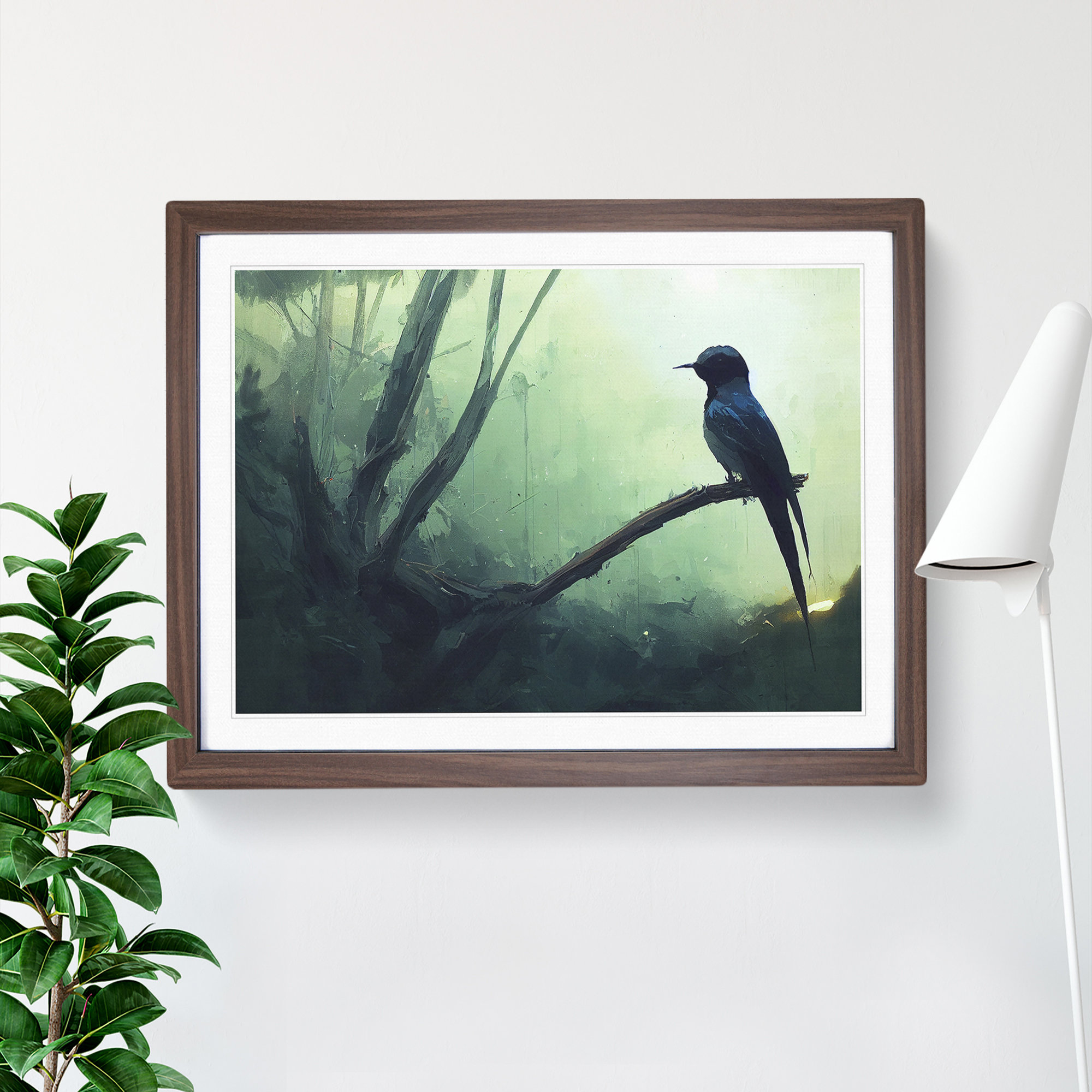 ClassicLiving Glorious Swallow Bird - Picture Frame Graphic Art ...