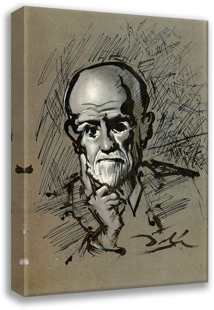 Lark Manor™ Portrait of Sigmund Freud by Salvador Dali Gallery Wrapped ...