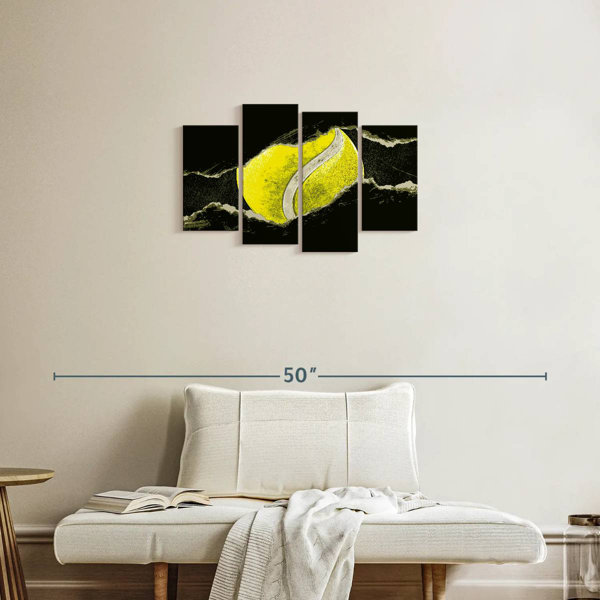 Ebern Designs Balle de tennis Sireci Grunge - Wayfair Canada