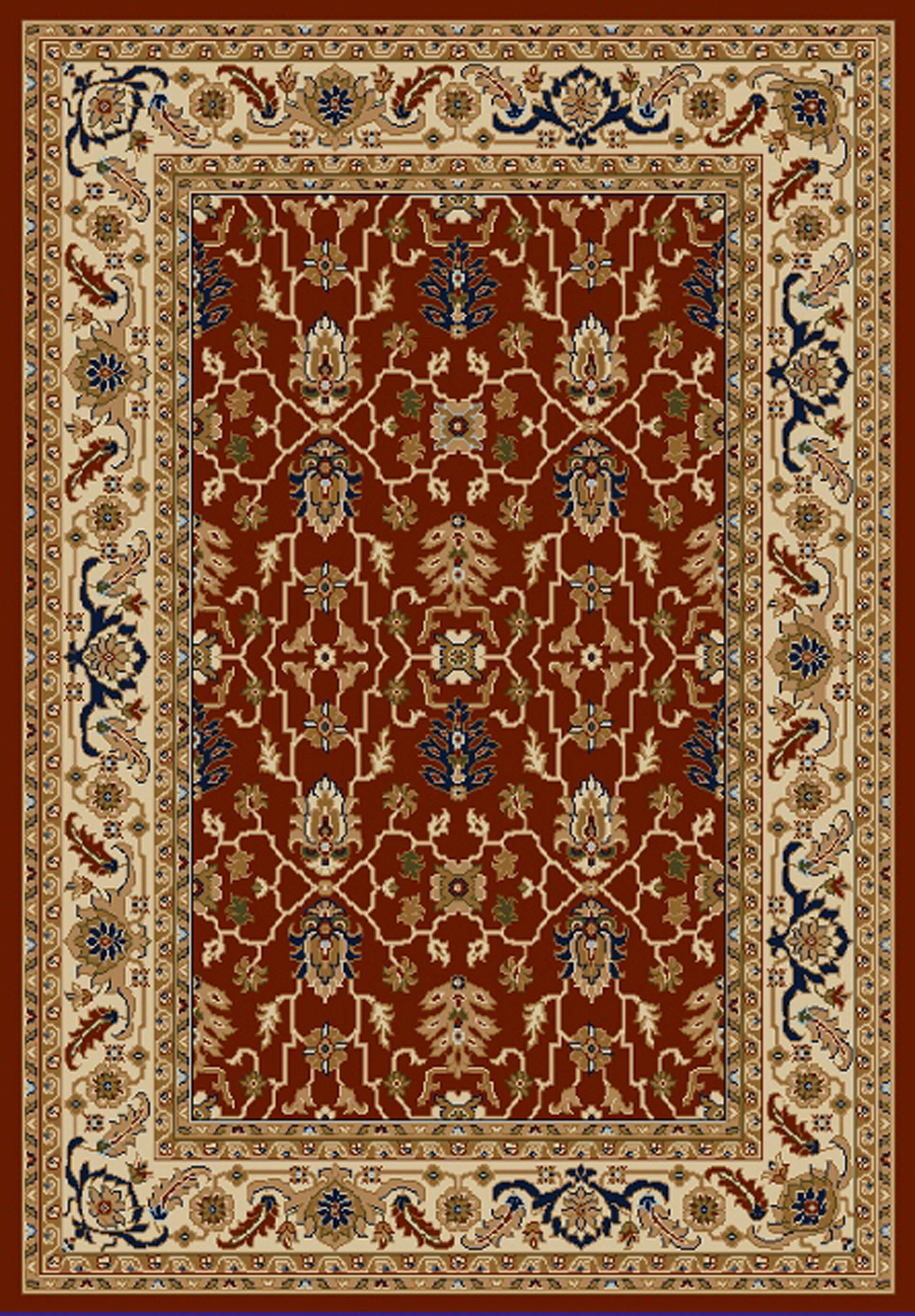 Lauren Ralph Lauren Whickham Power Loomed, Polypropylene, Red / Creme ...