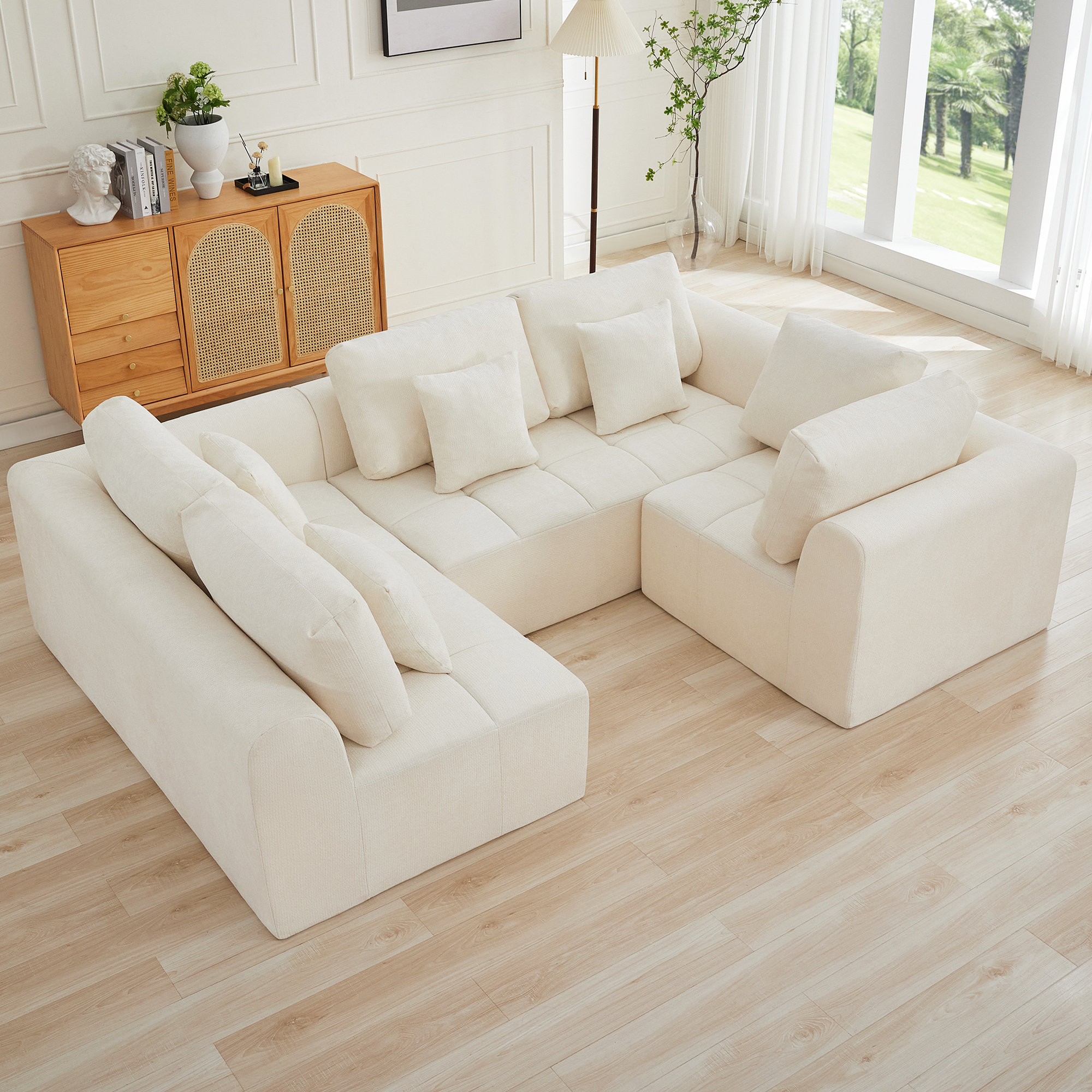 Latitude Run® 109.5’’ Oversized U-Shape Sectional Sofa, Modular ...