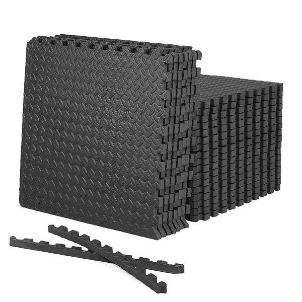 CAP Interlocking Exercise Foam Mats, 96 SQ.FT Diamond, TATAMI, T ...