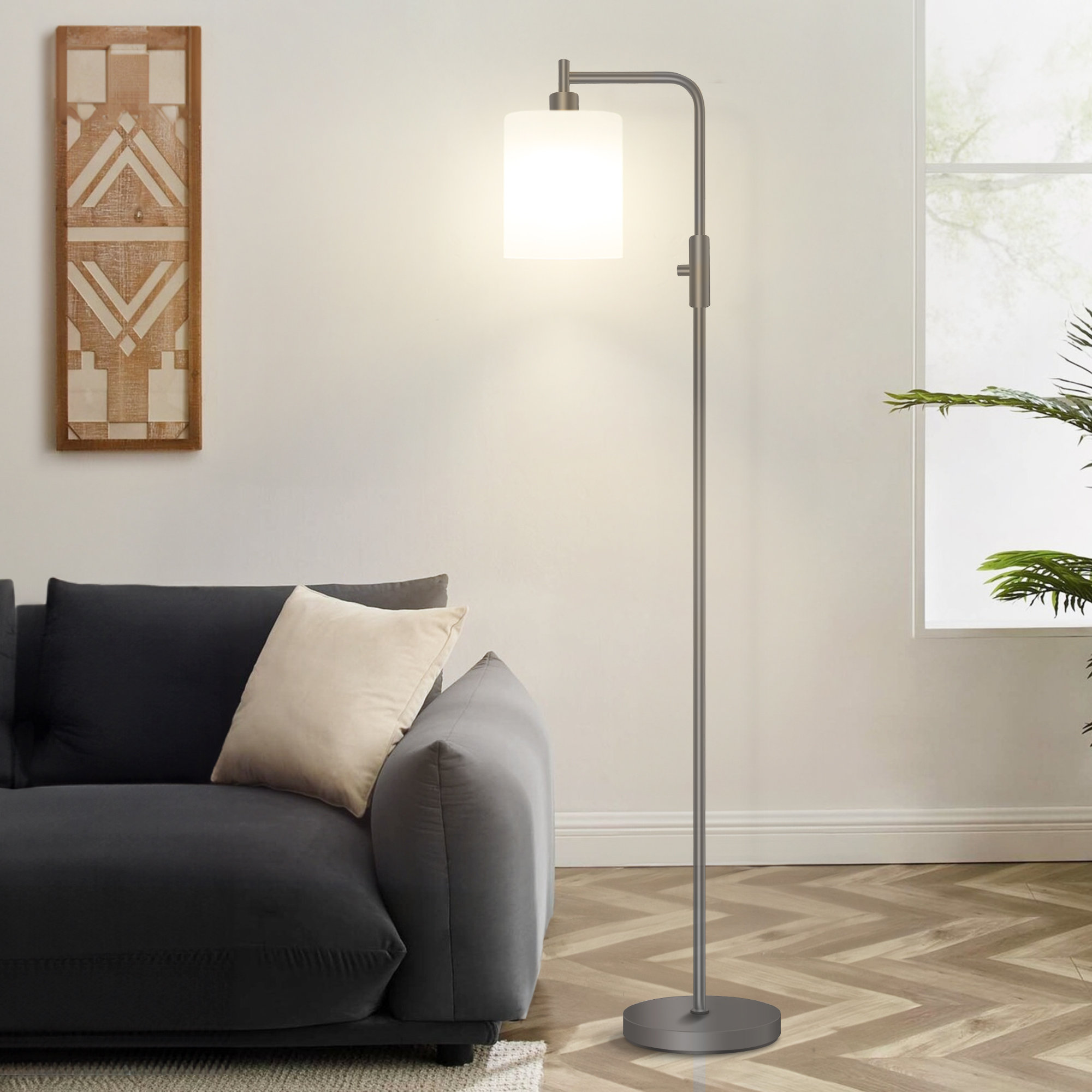 Everly Quinn Leontre 67" LED Arched/Arch Floor Lamp & Reviews - Wayfair ...