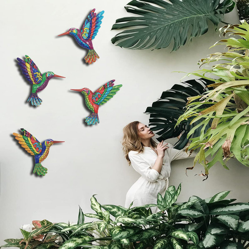 Red Barrel Studio® Metal Hummingbird Wall Art Decor | Wayfair