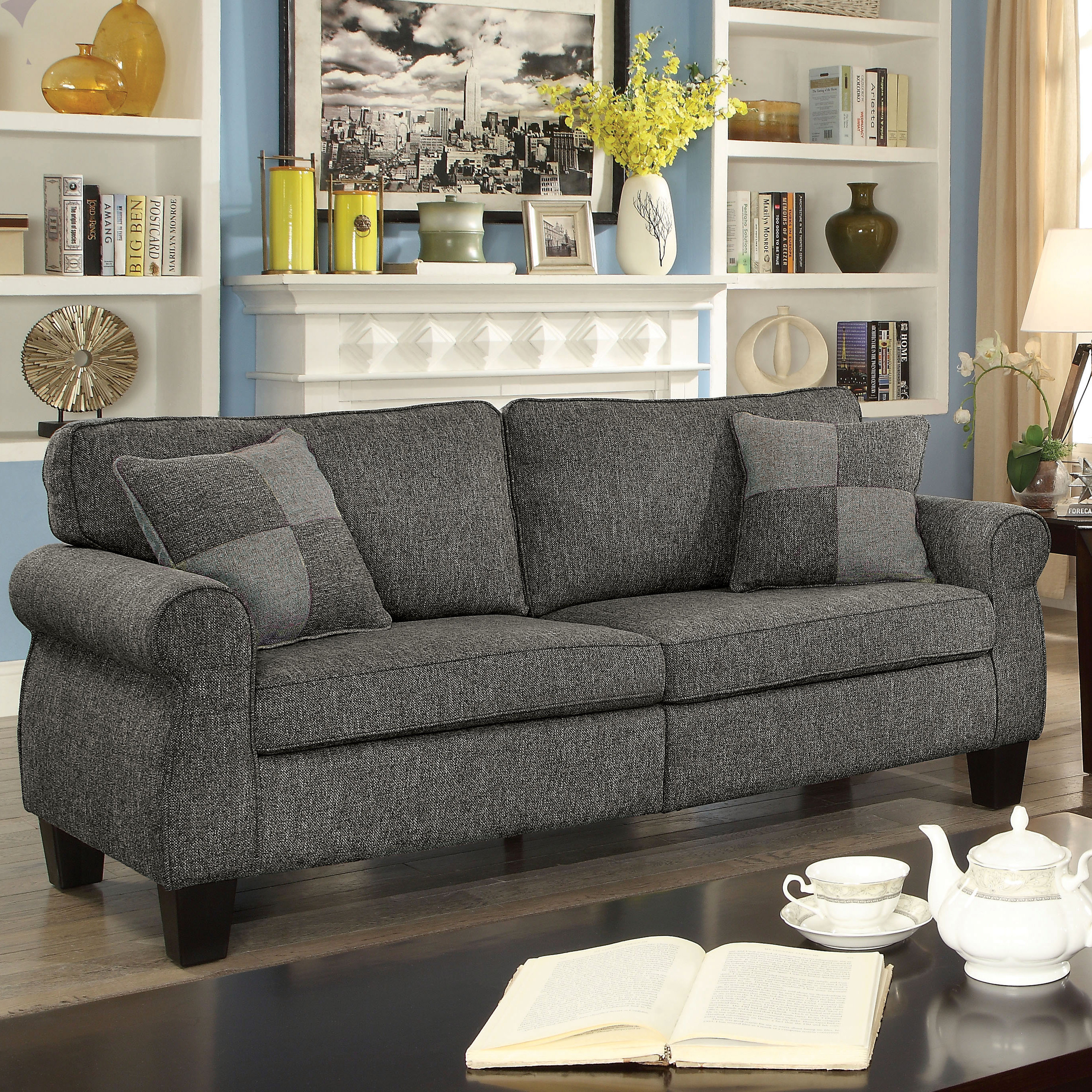 Alcott Hill® Felton 58" Rolled Arm Loveseat, Sofa & Reviews | Wayfair