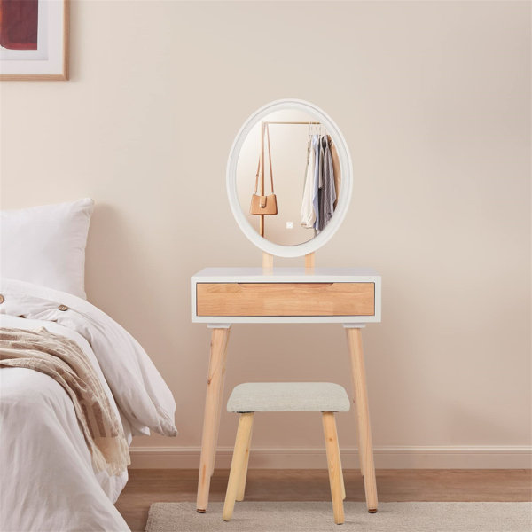 Mikado Living Isabeau Dressing Table with Mirror | Wayfair.co.uk