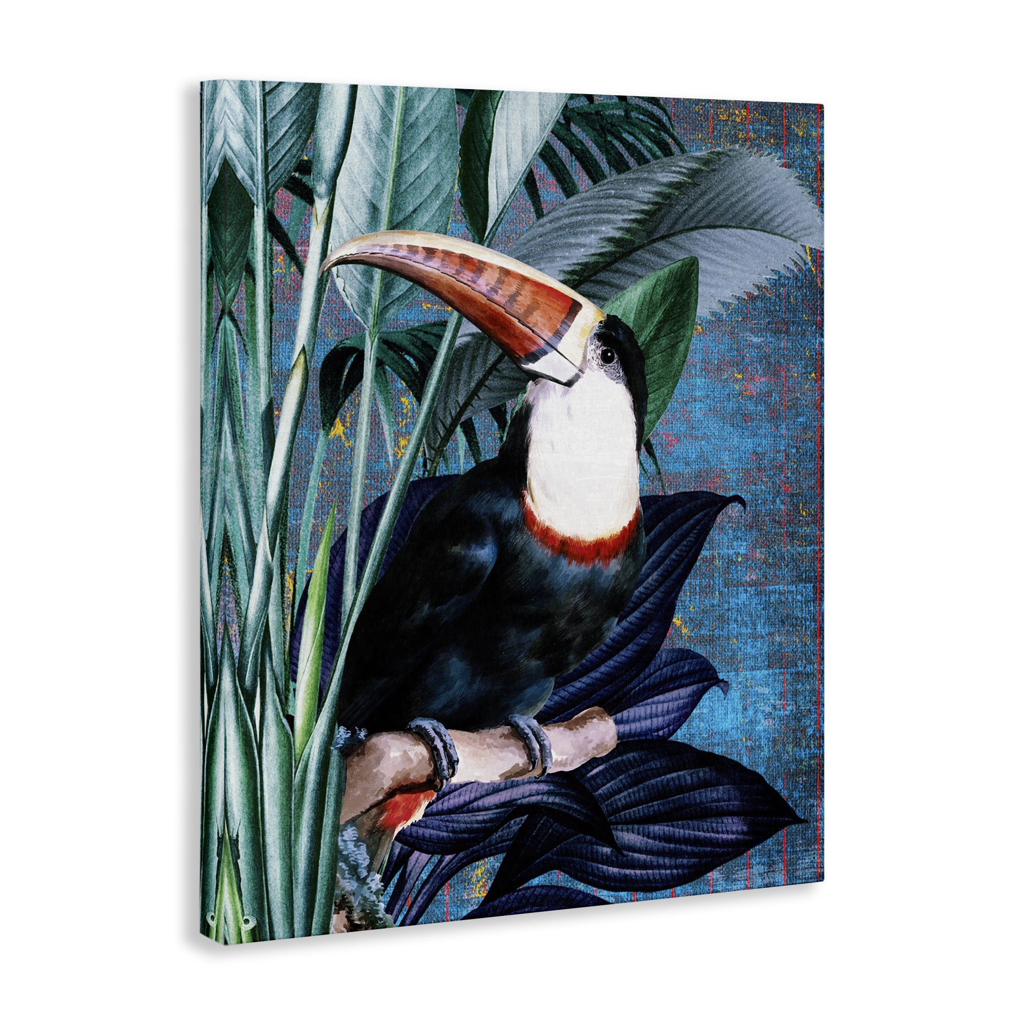 Bayou Breeze Smiling Toucan on Branch Canvas Wall Art by Karen Smith | Wayfair