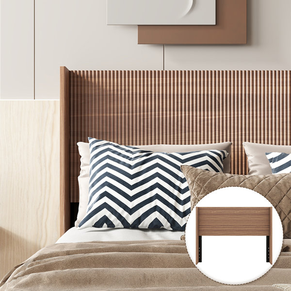 Latitude Run® 62" Wood Headboard, Wide Headboard Only, Modern Farmhouse ...