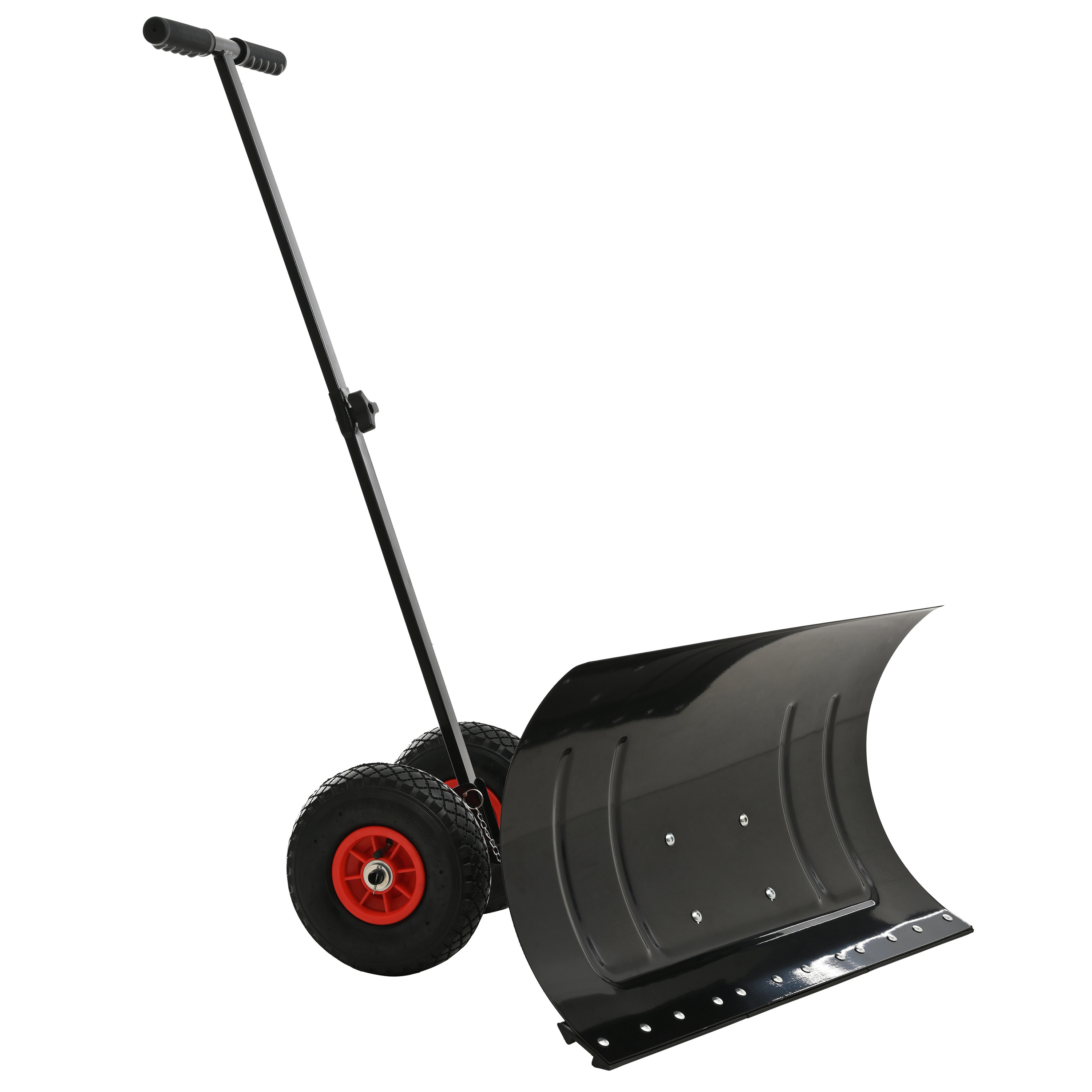 Yesurprise Snow Shovel With Wheels, Ergonomic Design Powder-coated ...