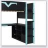 Wrought Studio™ Gaming Loft Bed With Integrated Desk & RGB LED Lights ...