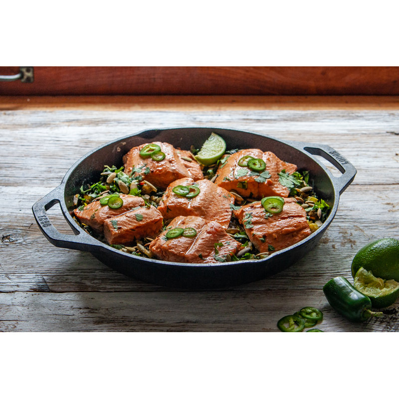 Lodge Chef Collection 14 Inch Seasoned Cast Iron Skillet & Reviews ...