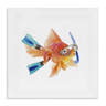 Stupell Industries Goldfish Pet Blue Snorkel Gear Funny Swimming Fish ...