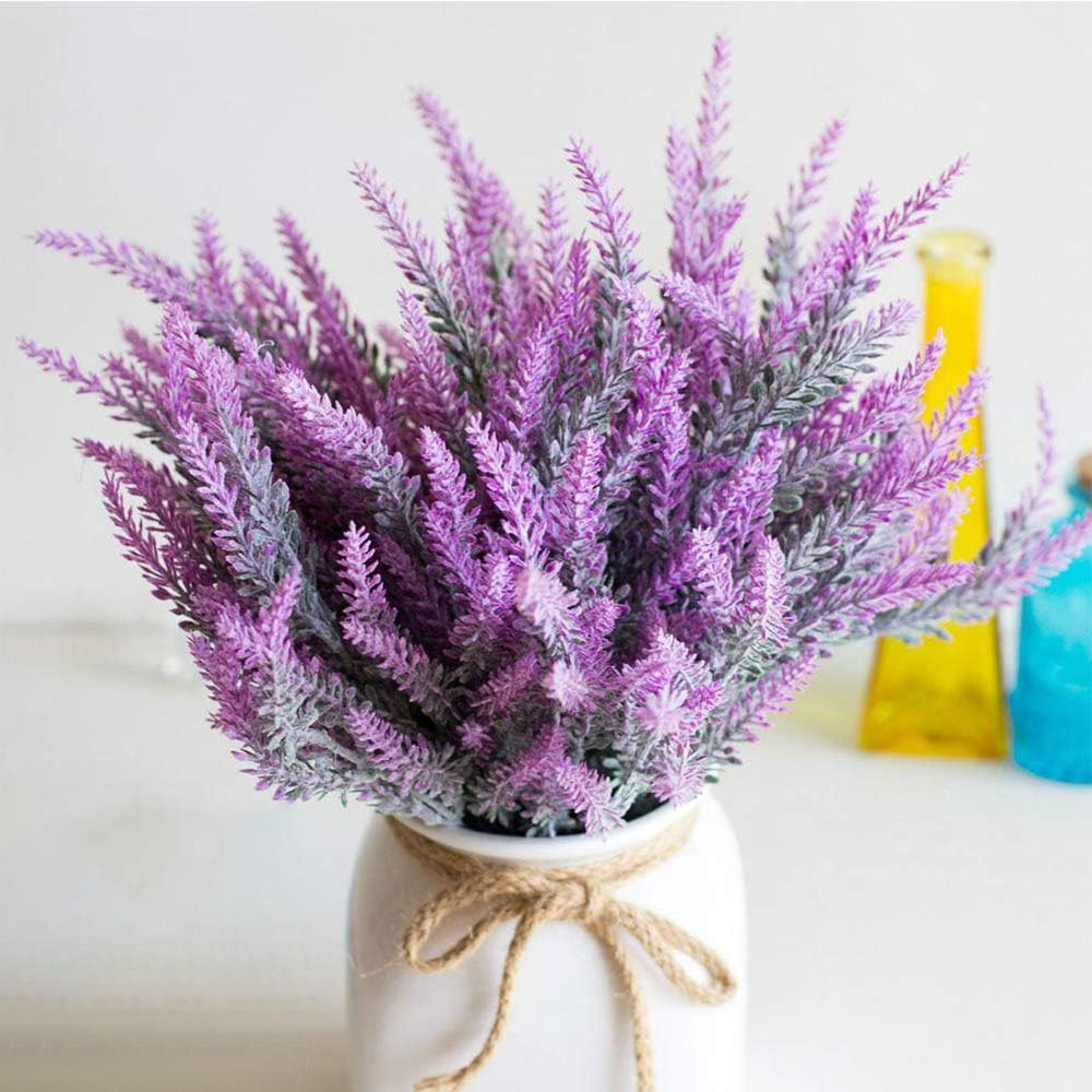 Ophelia & Co. 12 Bundles Artificial Lavender Flowers UV Resistant Fake ...