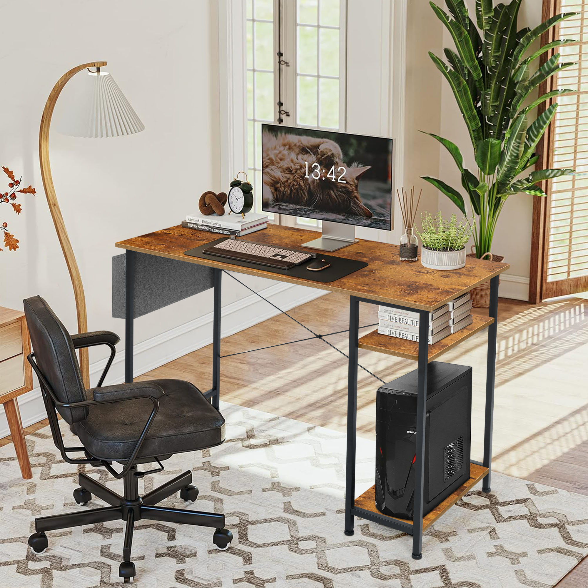 17 Stories Malika 43.3'' W Rectangle Computer Desk & Reviews | Wayfair