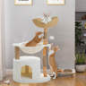 Archie & Oscar™ Elick Natural Solid Wood Cat Forest Castle, Multi ...