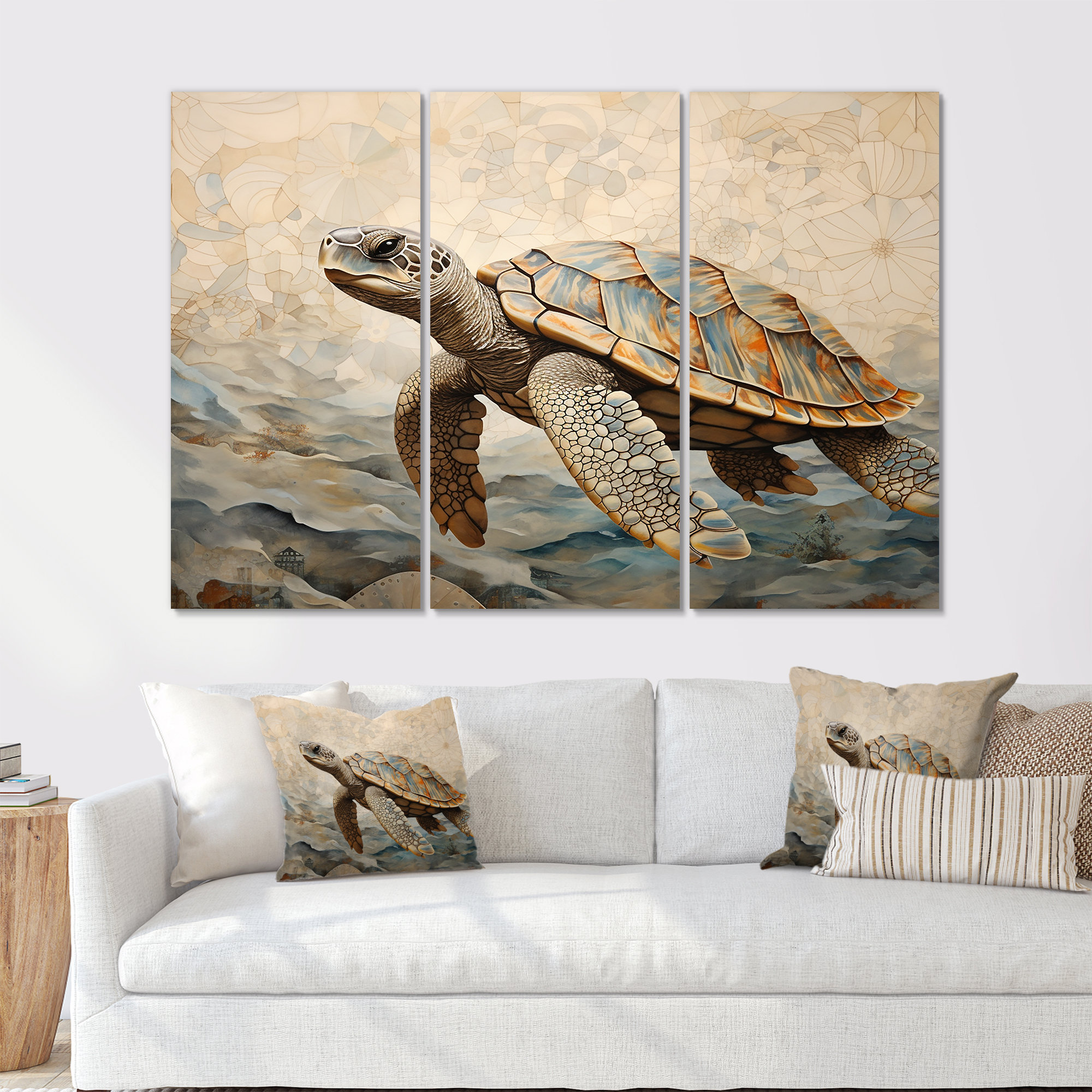 Lark Manor™ Minimalism Turtle Adventure I - Turtle Animal Wall Art ...