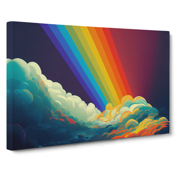 Metro Lane Pop Art Rainbow Vol.1 Abstract - Wrapped Canvas Art Prints ...