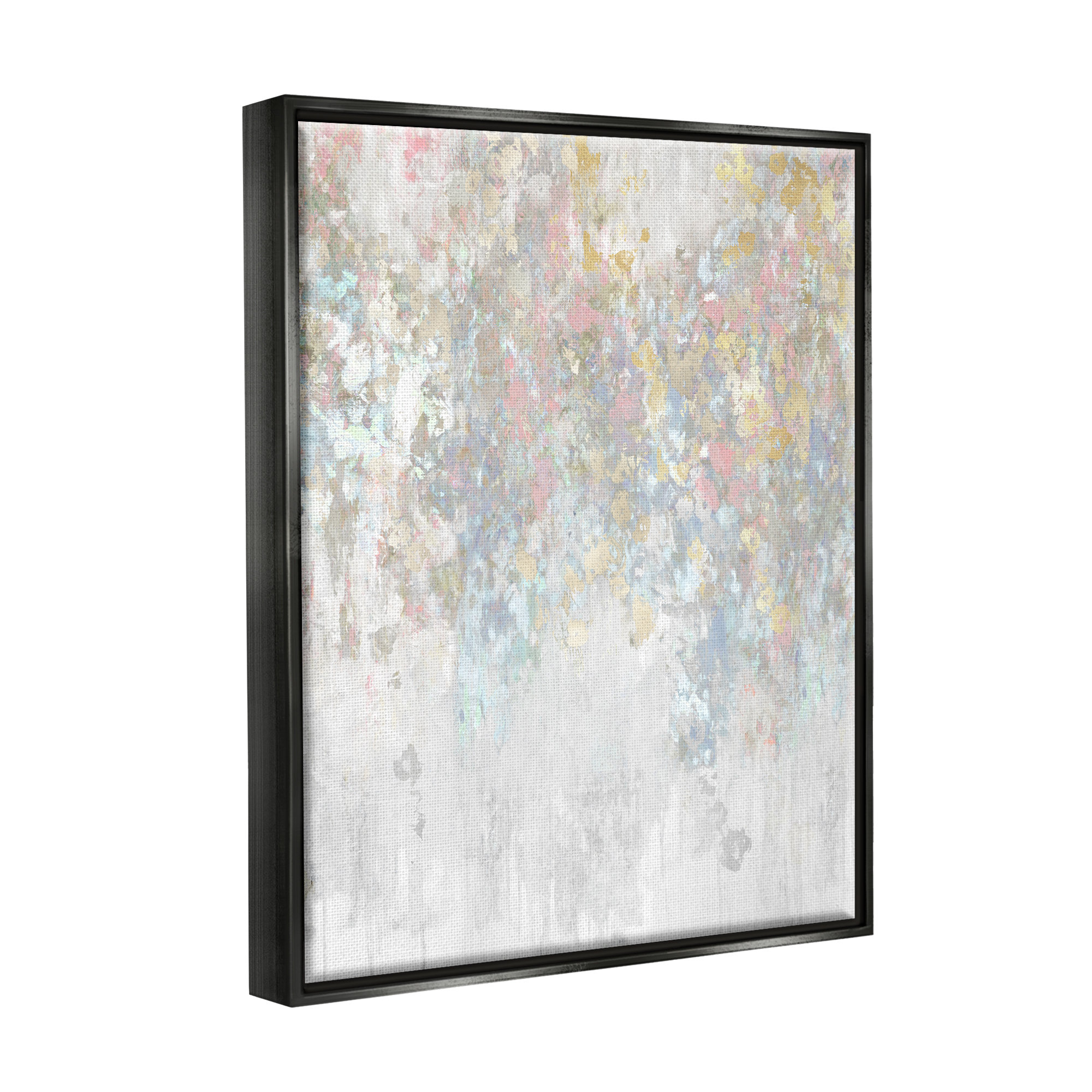 Wrought Studio™ Pastel & Glam Abstract Framed Floater Canvas Wall Art ...