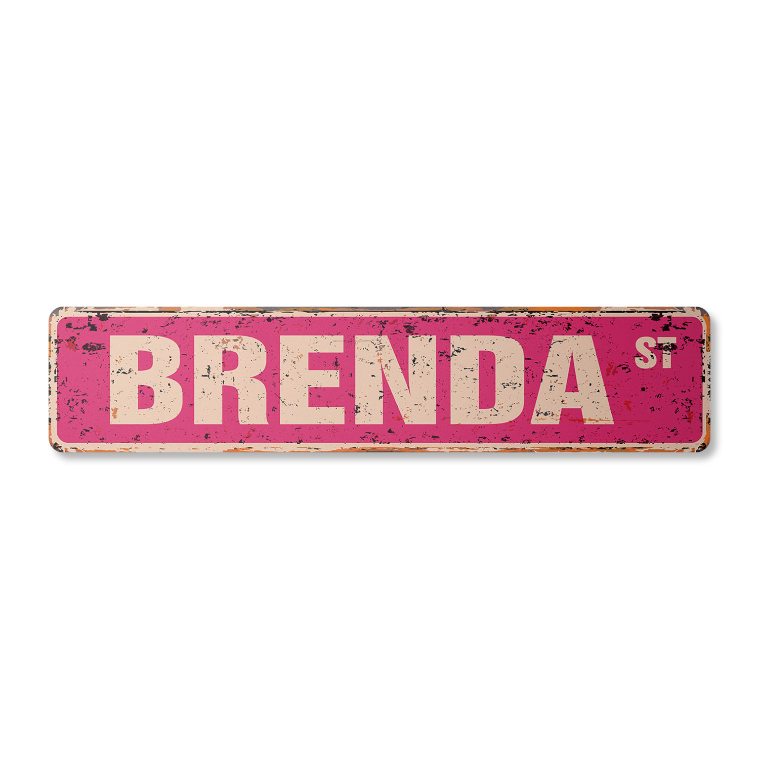 SignMission Brenda Street Sign Aluminum 4" X 18" | Wayfair