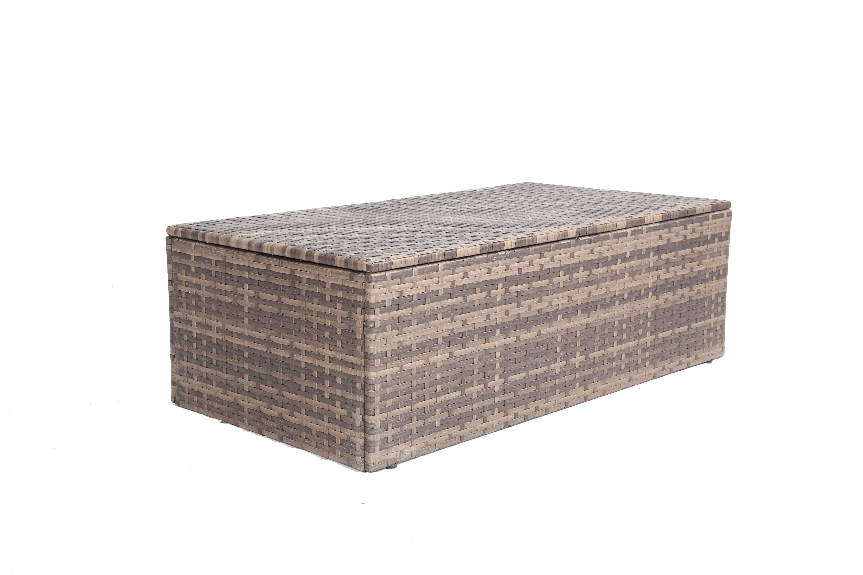 Eternal Coffee 80 Gallon Wicker Deck Box in Brown & Reviews | Wayfair
