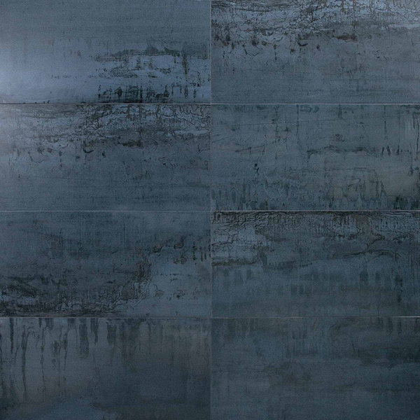 TileBar Angela Harris Inspira Oxide Metallic Blue 12X24 Matte Porcelain ...