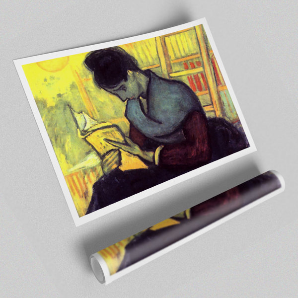 East Urban Home The Novel Reader by Vincent Van Gogh - No Frame Print ...