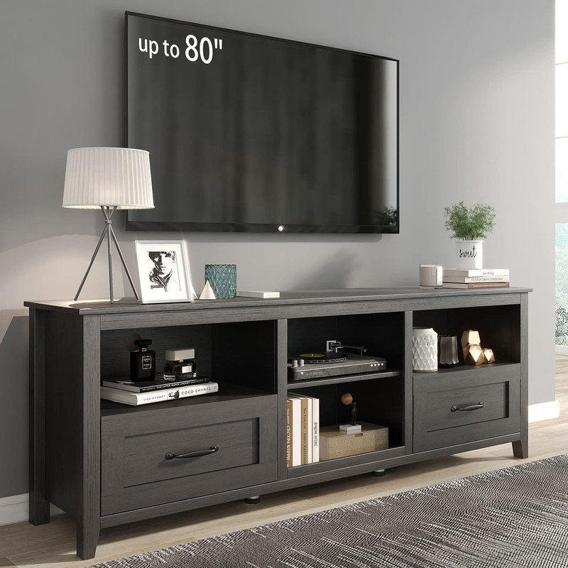 August Grove Large Television Stands with Drawers for Living Room ...
