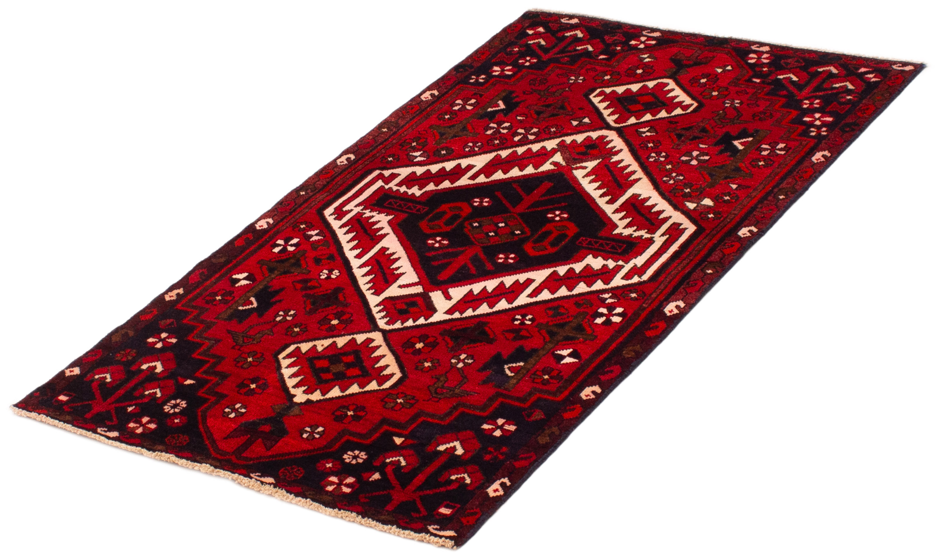 ECARPETGALLERY Anadol One-of-a-Kind 3'6" X 6' 1990s Wool Area Rug Red ...
