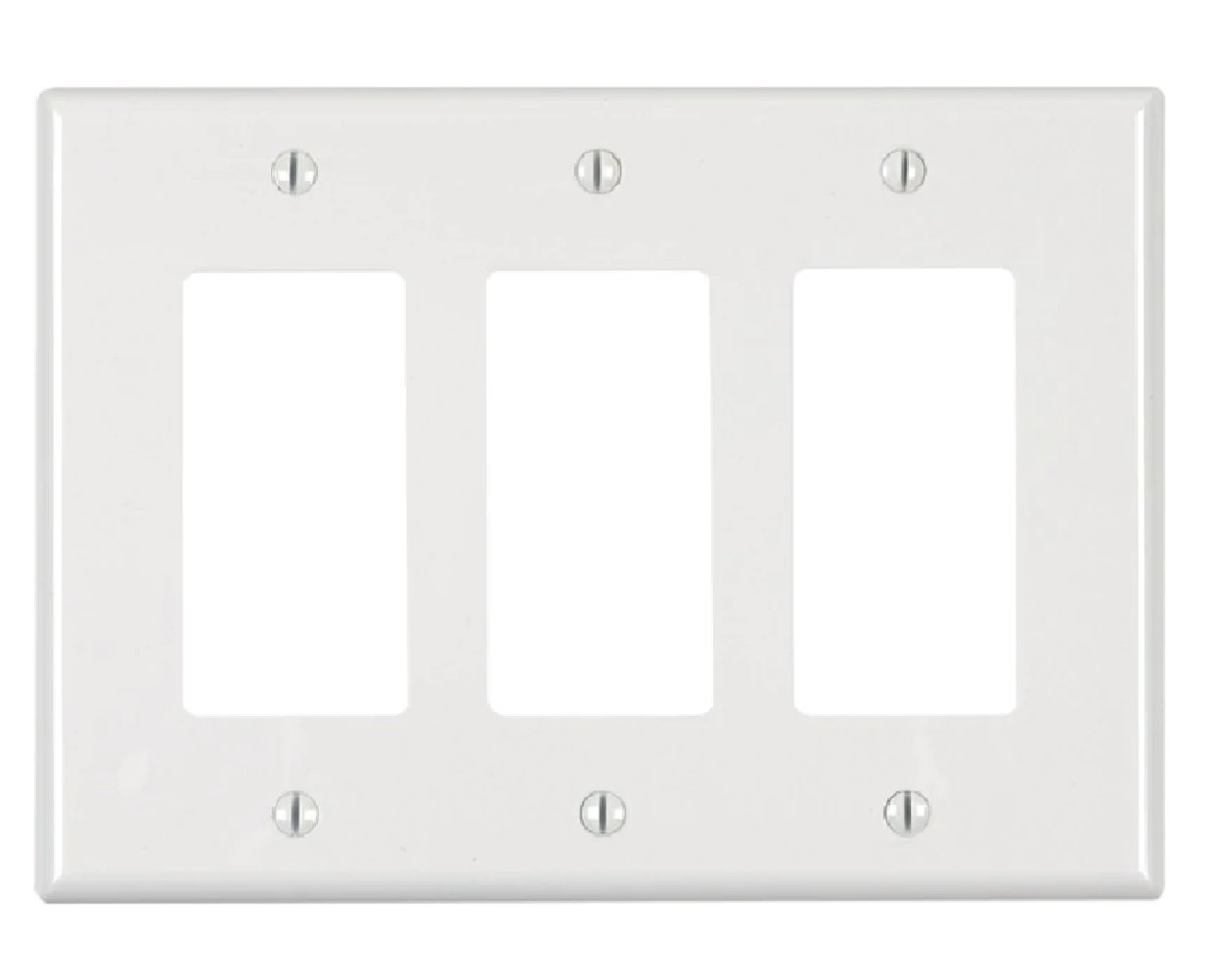 Leviton 3-Gang Toggle Light Switch Wall Plate | Wayfair