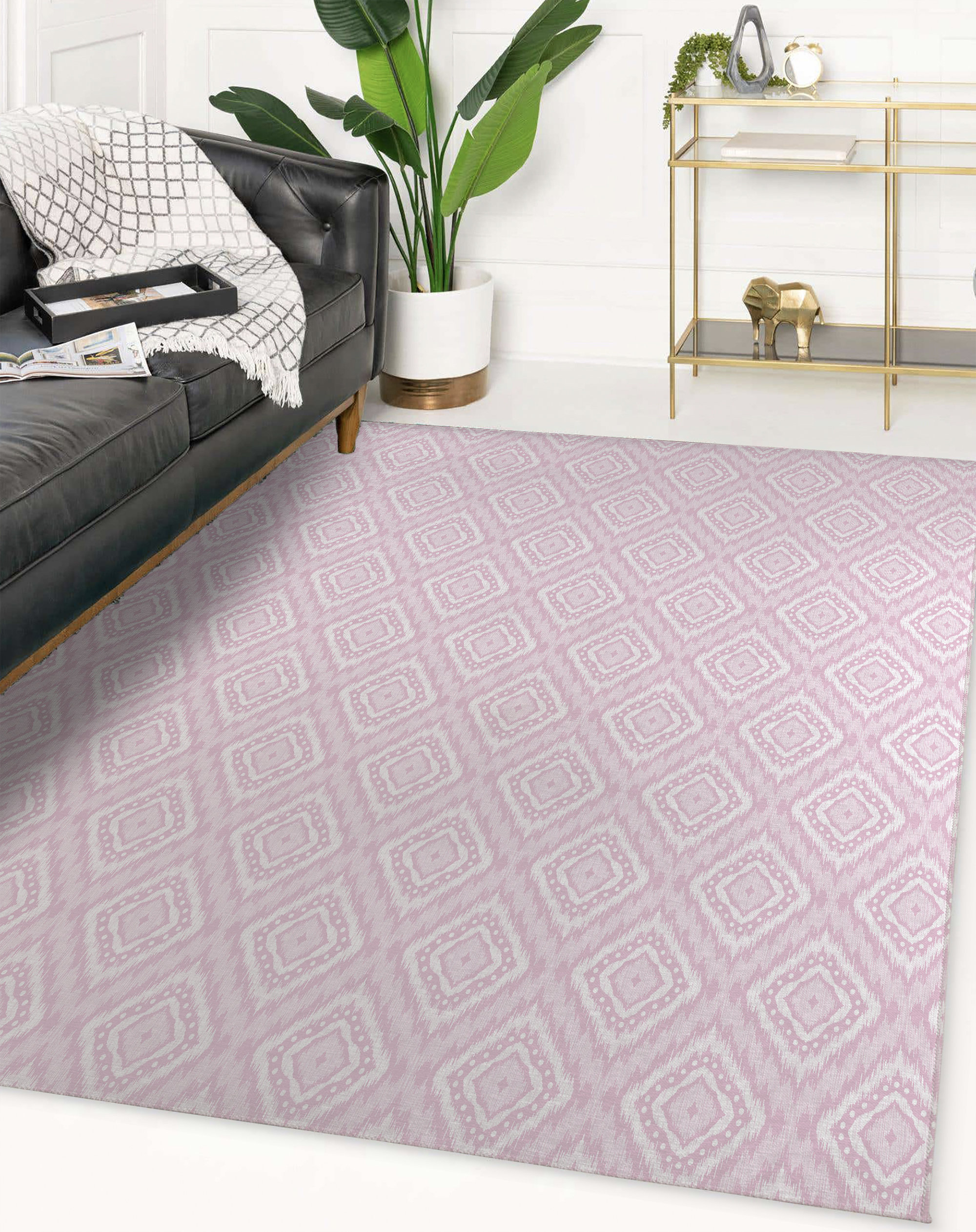 Bungalow Rose PINK Area Rug By Bungalow Rose | Wayfair
