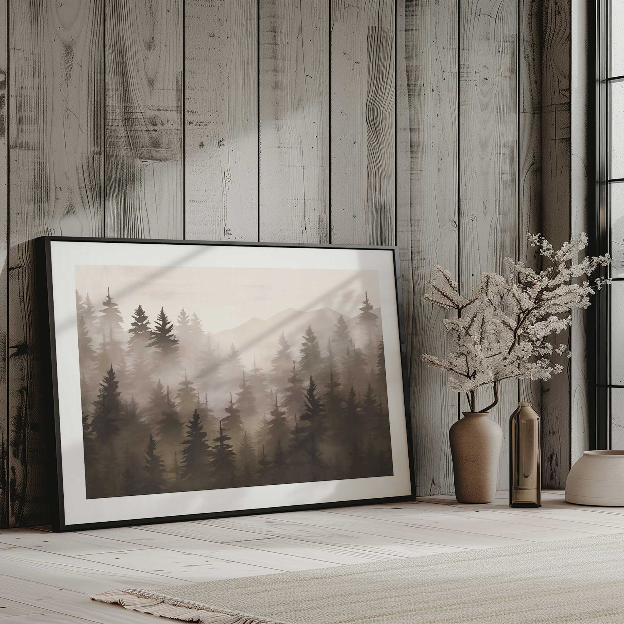 Millwood Pines " Neutral Forest Mist " | Wayfair