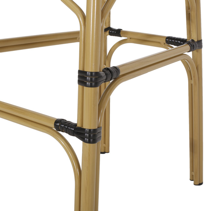 Breakwater Bay Glenmora Wicker Outdoor 29.25'' Bar Stool | Wayfair