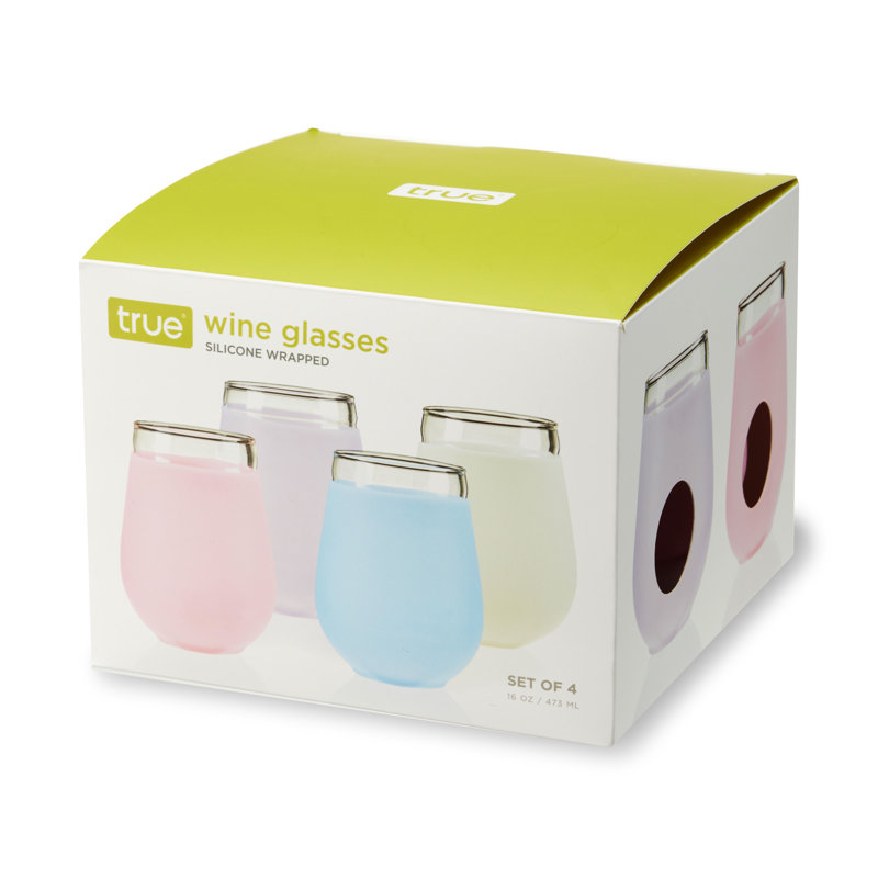 True Flexi Wine Glasses, in Multicolor | Wayfair