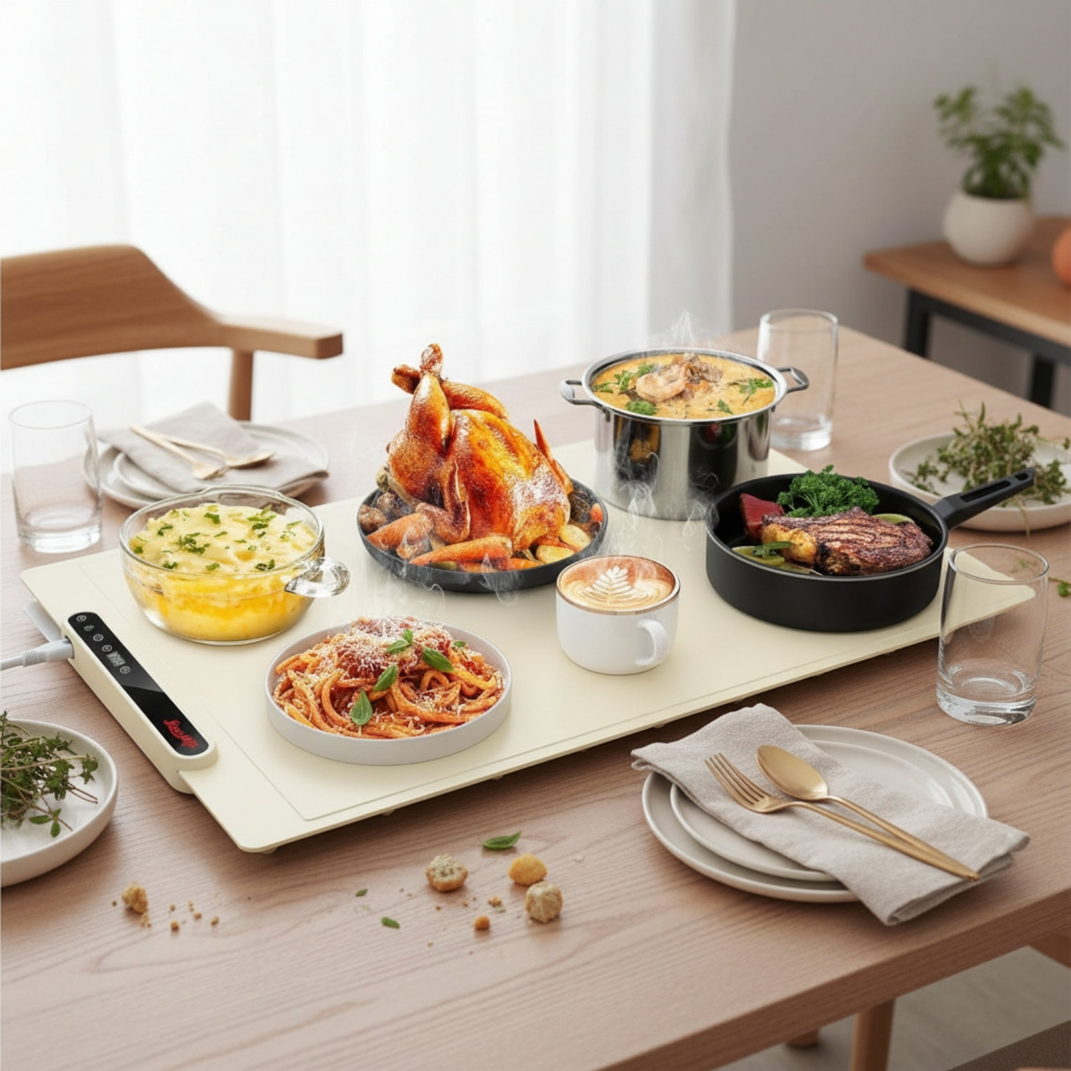 Que Linda Stationery Shop Food Warming Mat 24x16 Inch, Electric ...