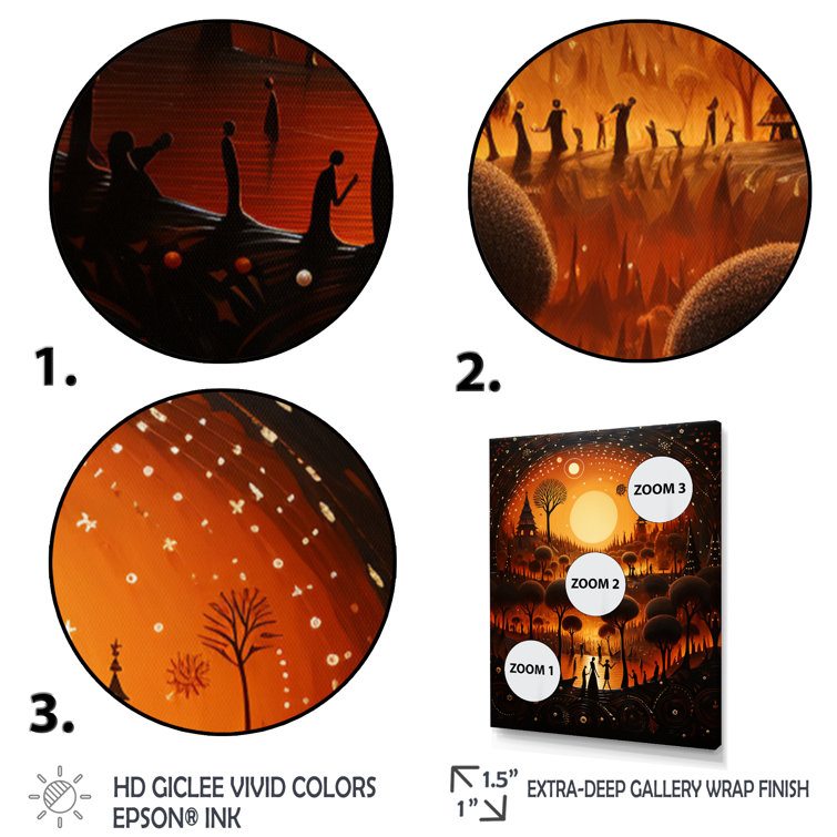 Red Barrel Studio® " Folk Religion Sacred Ritual I " on Canvas | Wayfair