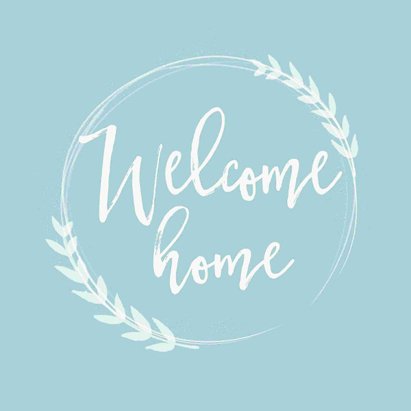 Trinx Welcome Home Blue | Wayfair