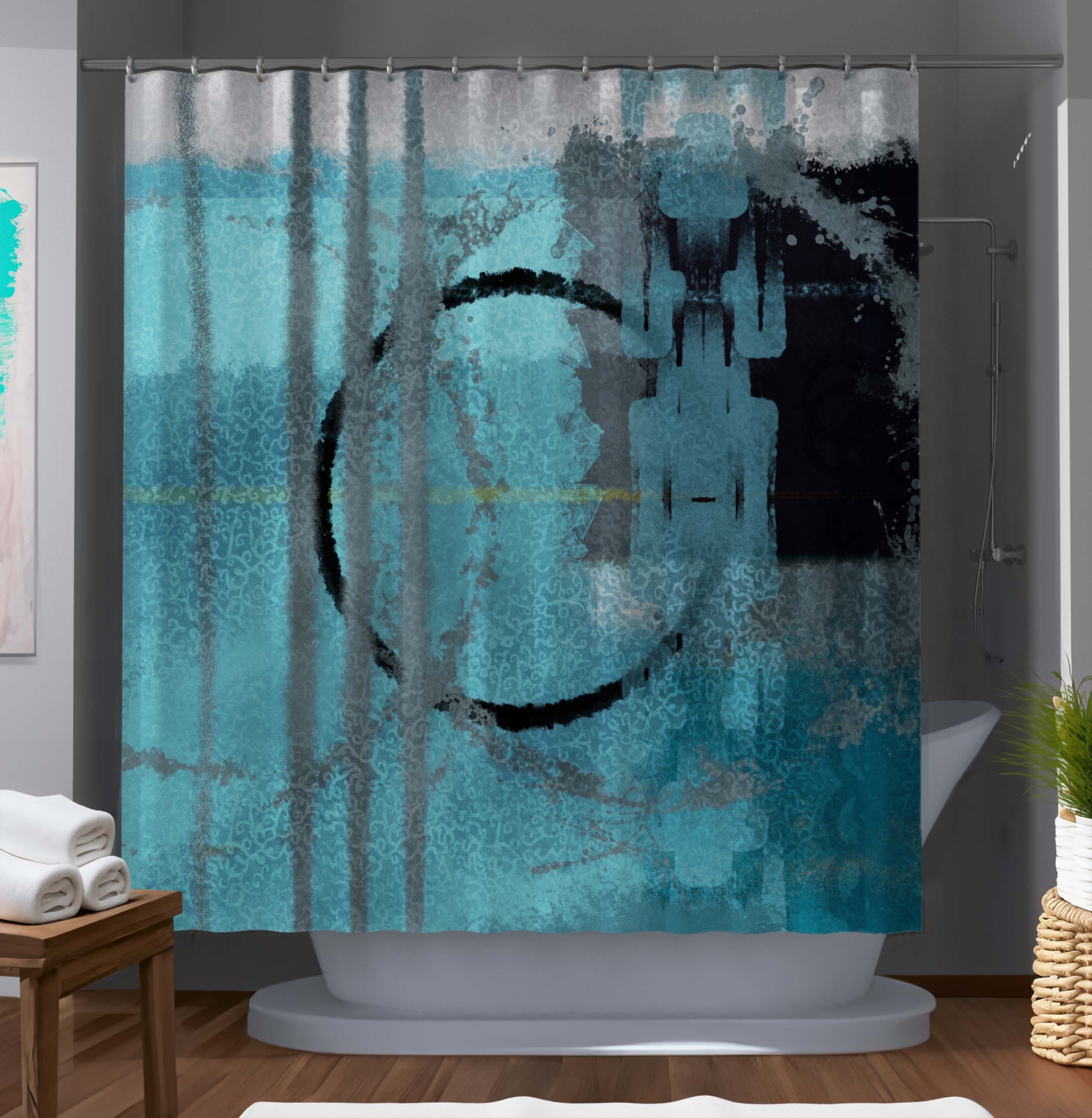 East Urban Home Vital Soft Shower Curtain | Wayfair